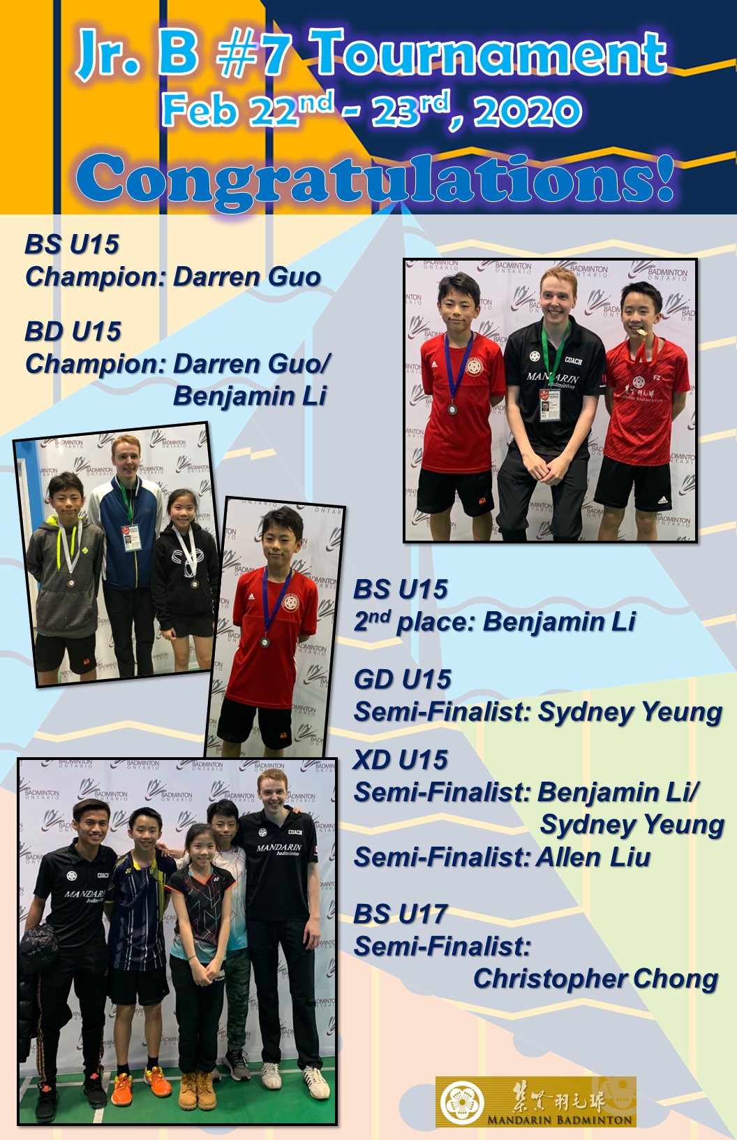 TEAMS – Mandarin Badminton Club