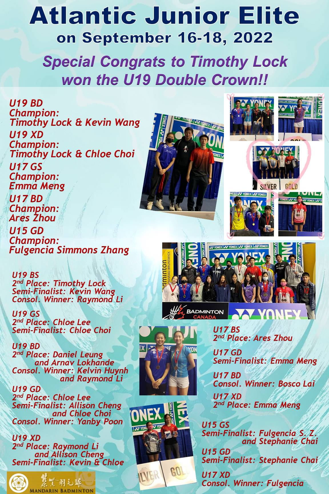 TEAMS – Mandarin Badminton Club